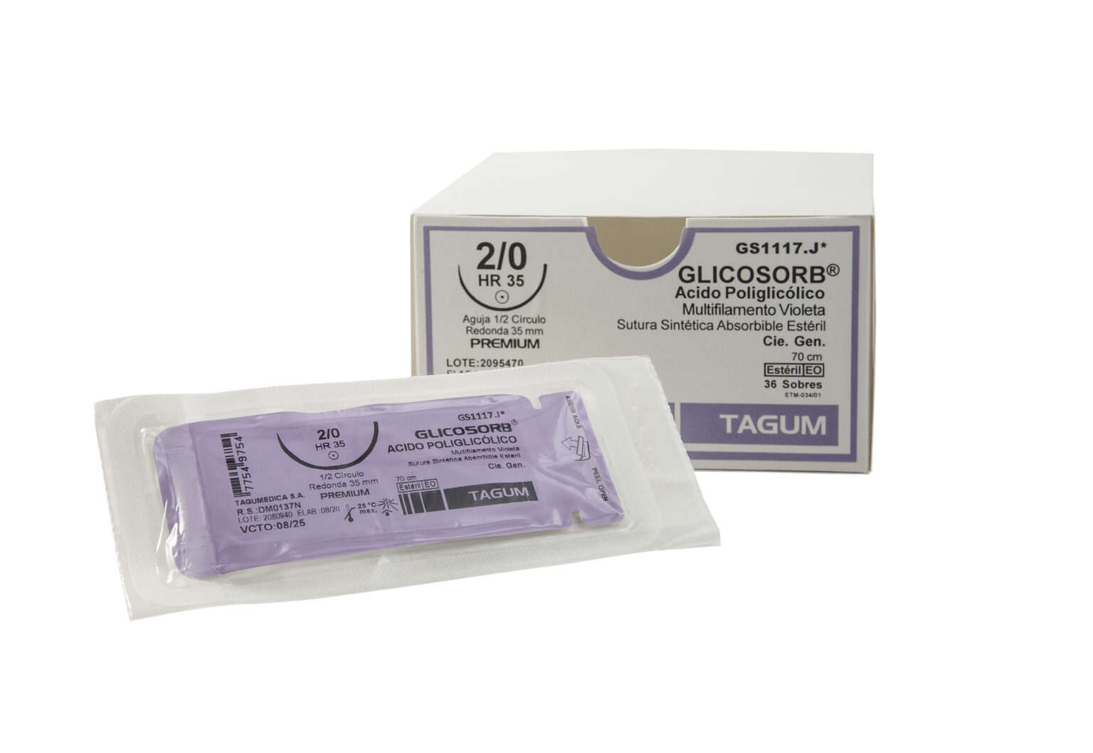 Sutura Absorbible Ácido Poliglicólico - TAGUM